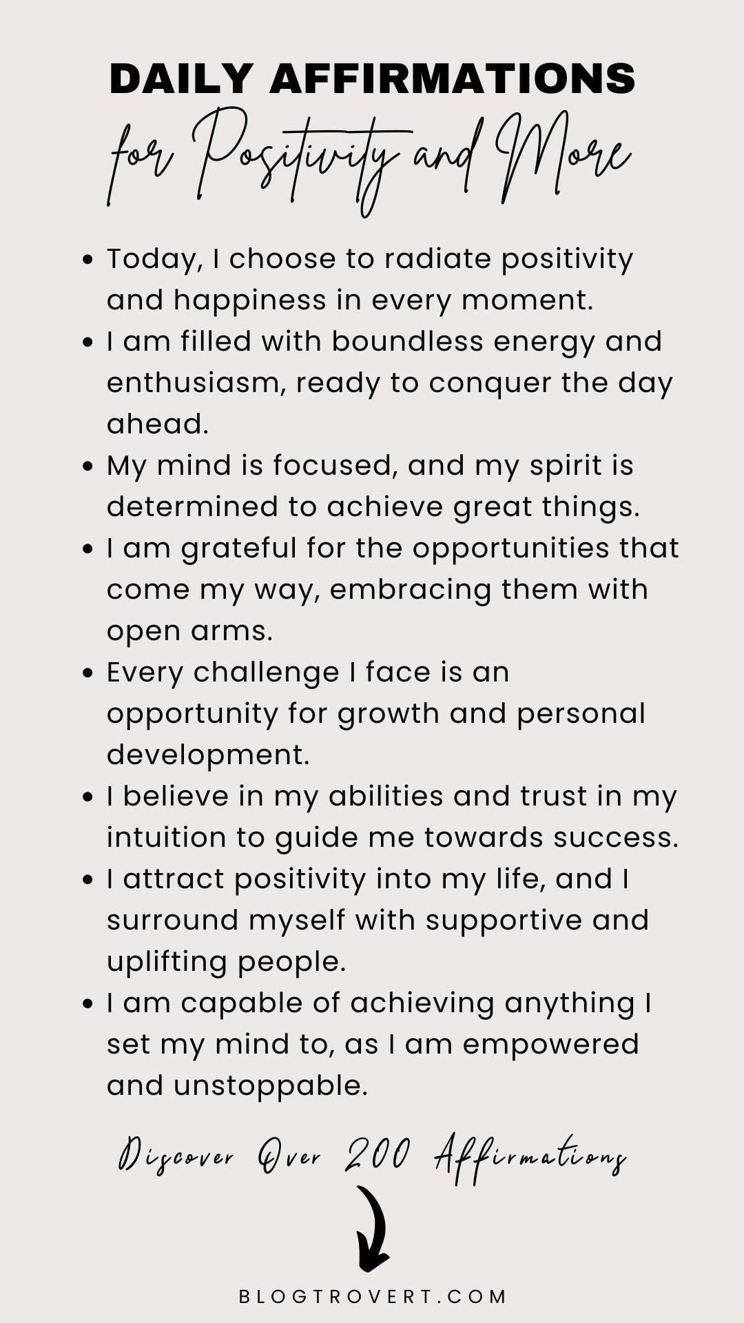 100+ Powerful Daily Affirmations For Positivity, Success And More