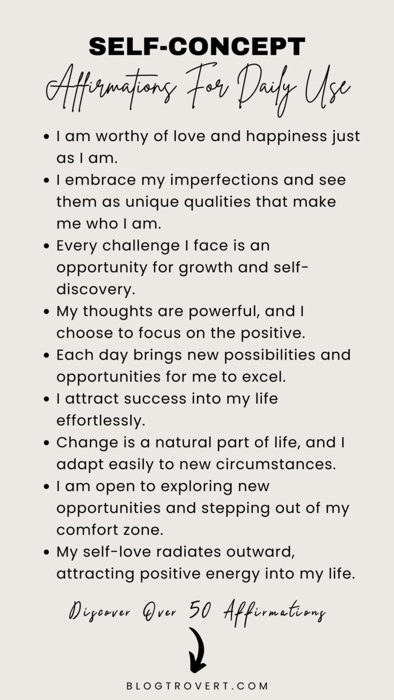 150 Daily Self-concept Affirmations For Personal Growth